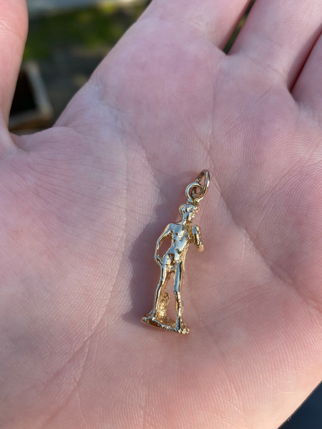 Vintage 18k Yellow Gold David Statue of Michelangelo Charm Quality ...