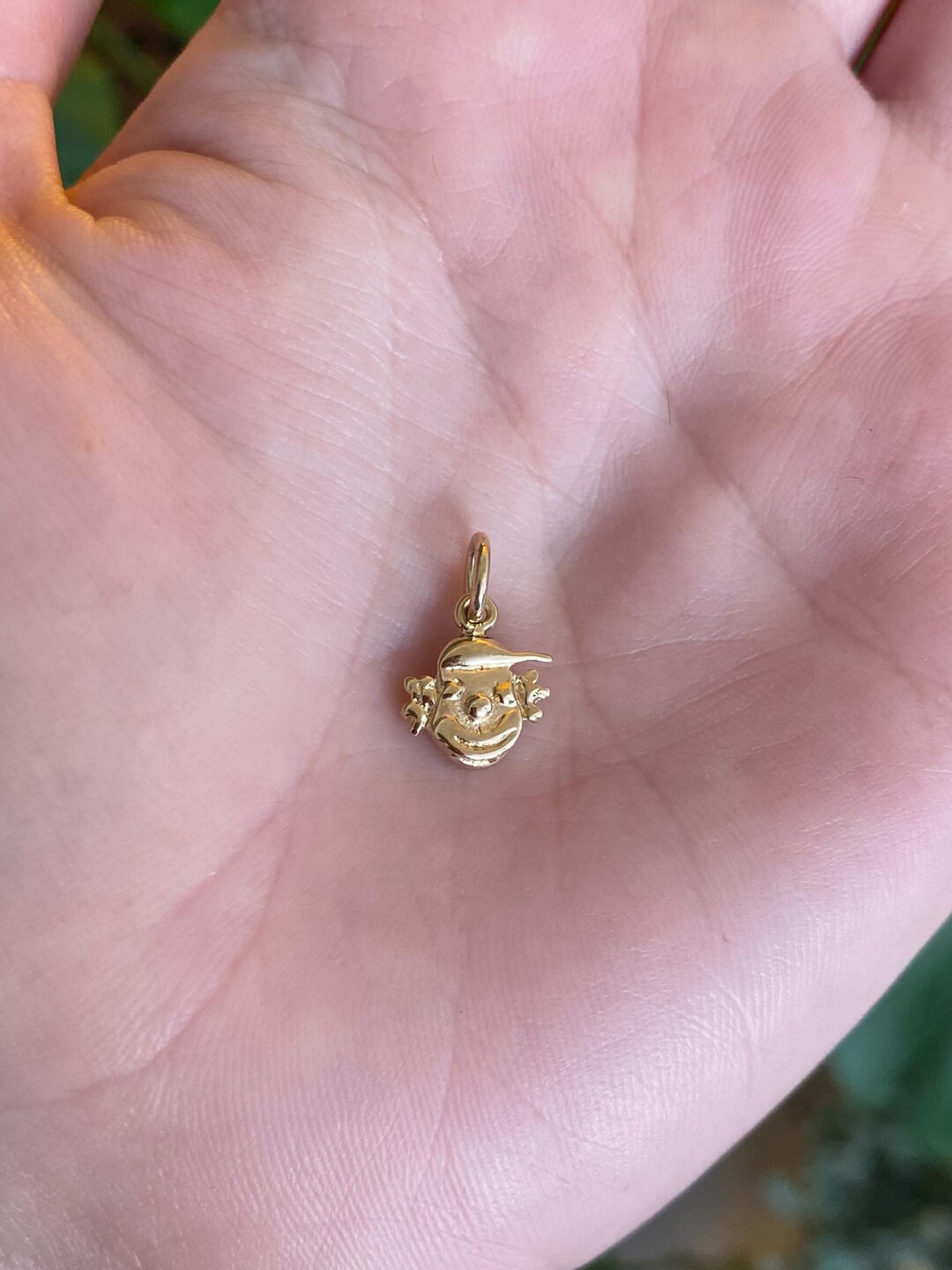 Vintage Solid 14k Yellow Gold Child Clown Charm - Etsy