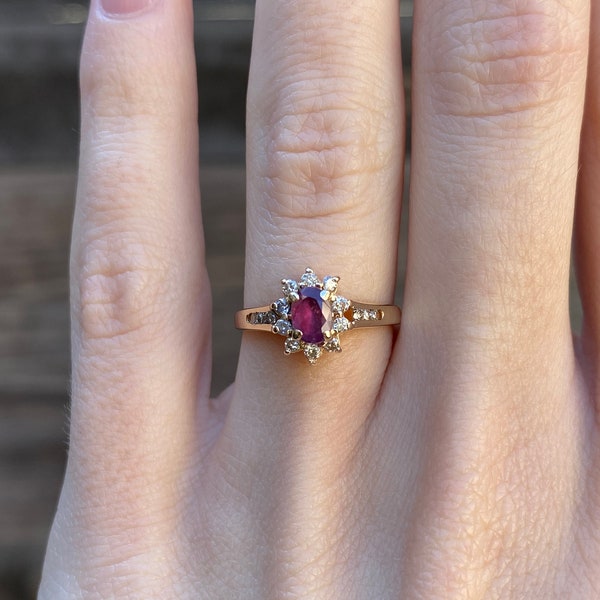 Vintage Ruby Ring - Etsy