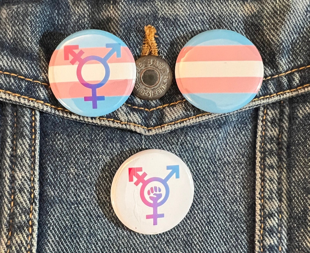 3 TRANS TRANSGENDER RIGHTS Pride Mini Pinback Buttons 1-1/4 Diameter - Etsy