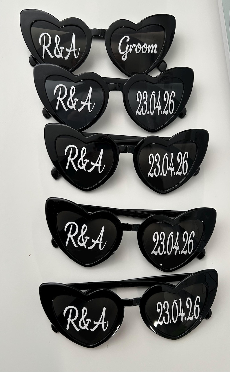 Wedding Sunglasses | Personalised Bride & Groom Sunglasses | Wedding ...
