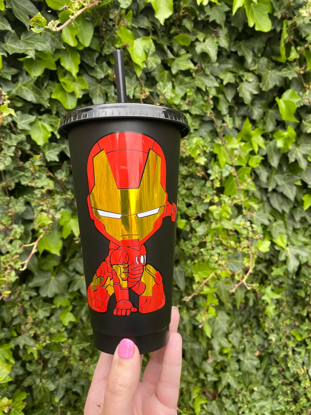 Iron Man Cold Cup Iron Man Cup Starbucks Cold Cup Marvel - Etsy