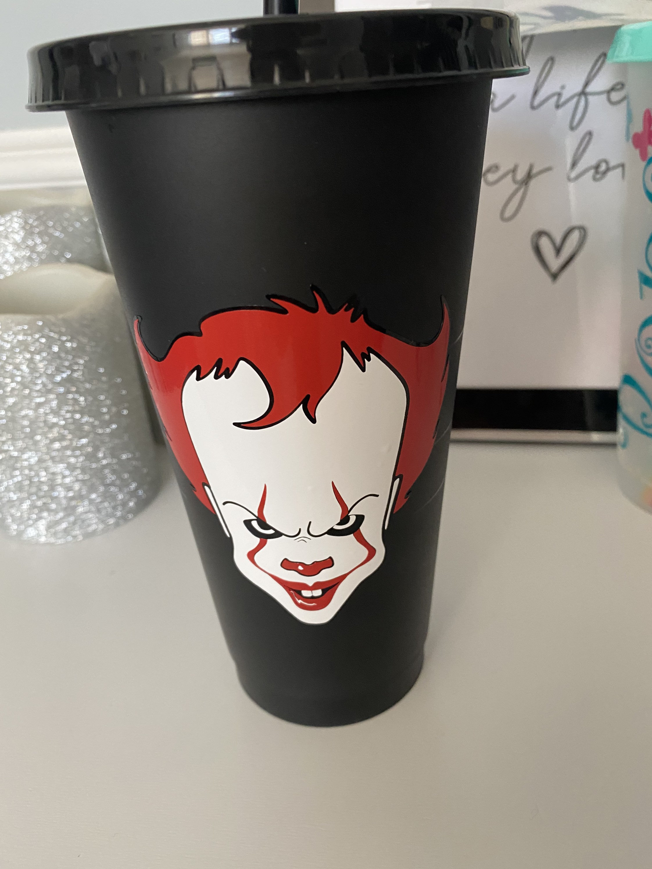 Pennywise Starbucks Cold Cup Pennywise Horror Pennywise - Etsy Ireland