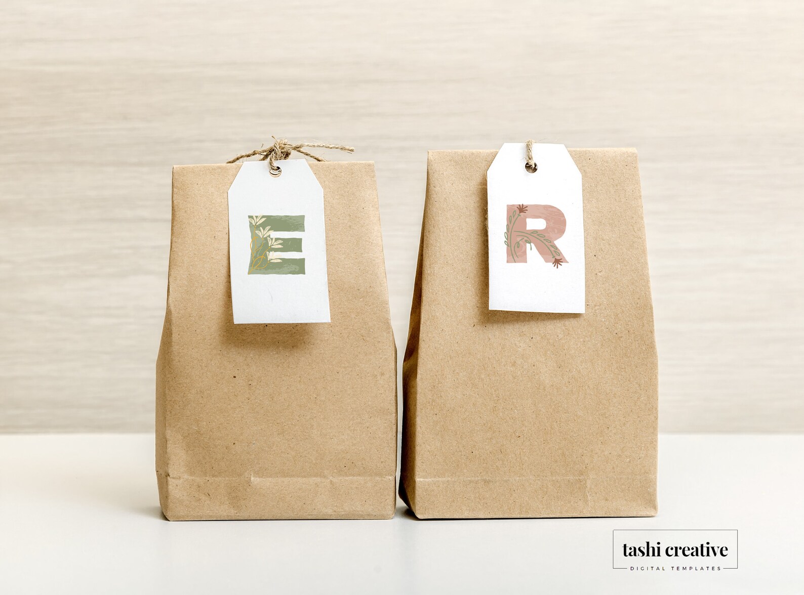 Printable Floral Letter Gift Tags for DIY Gifts | Print at Home ...