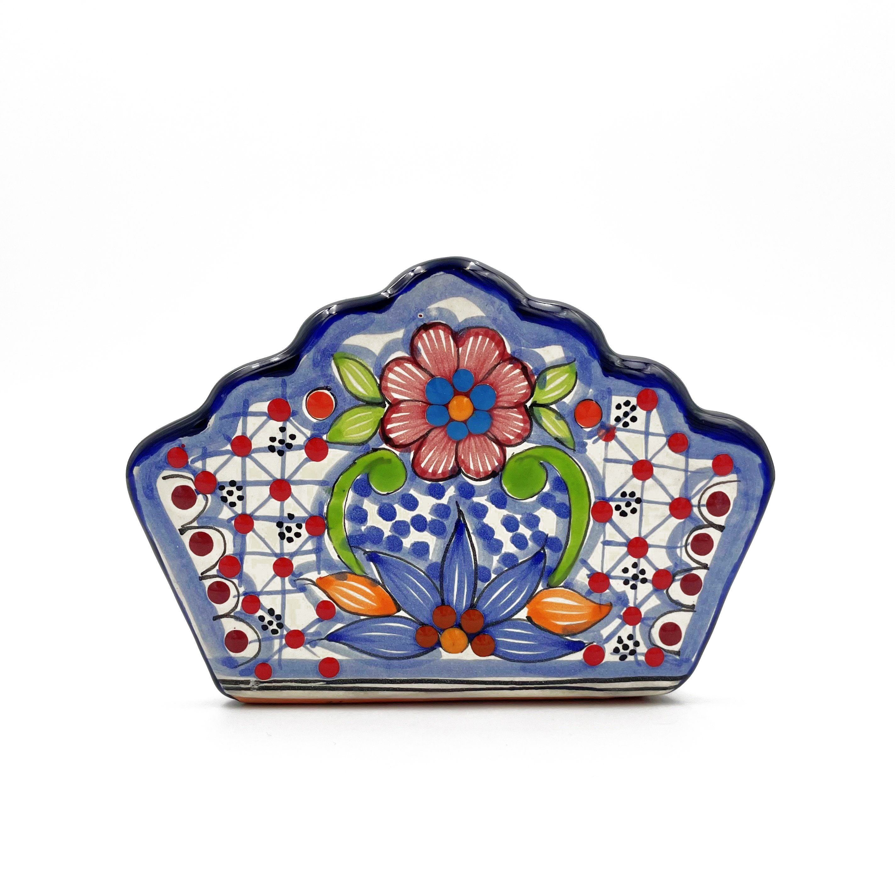 Mexican Handmade Talavera Napkin Holder - Etsy