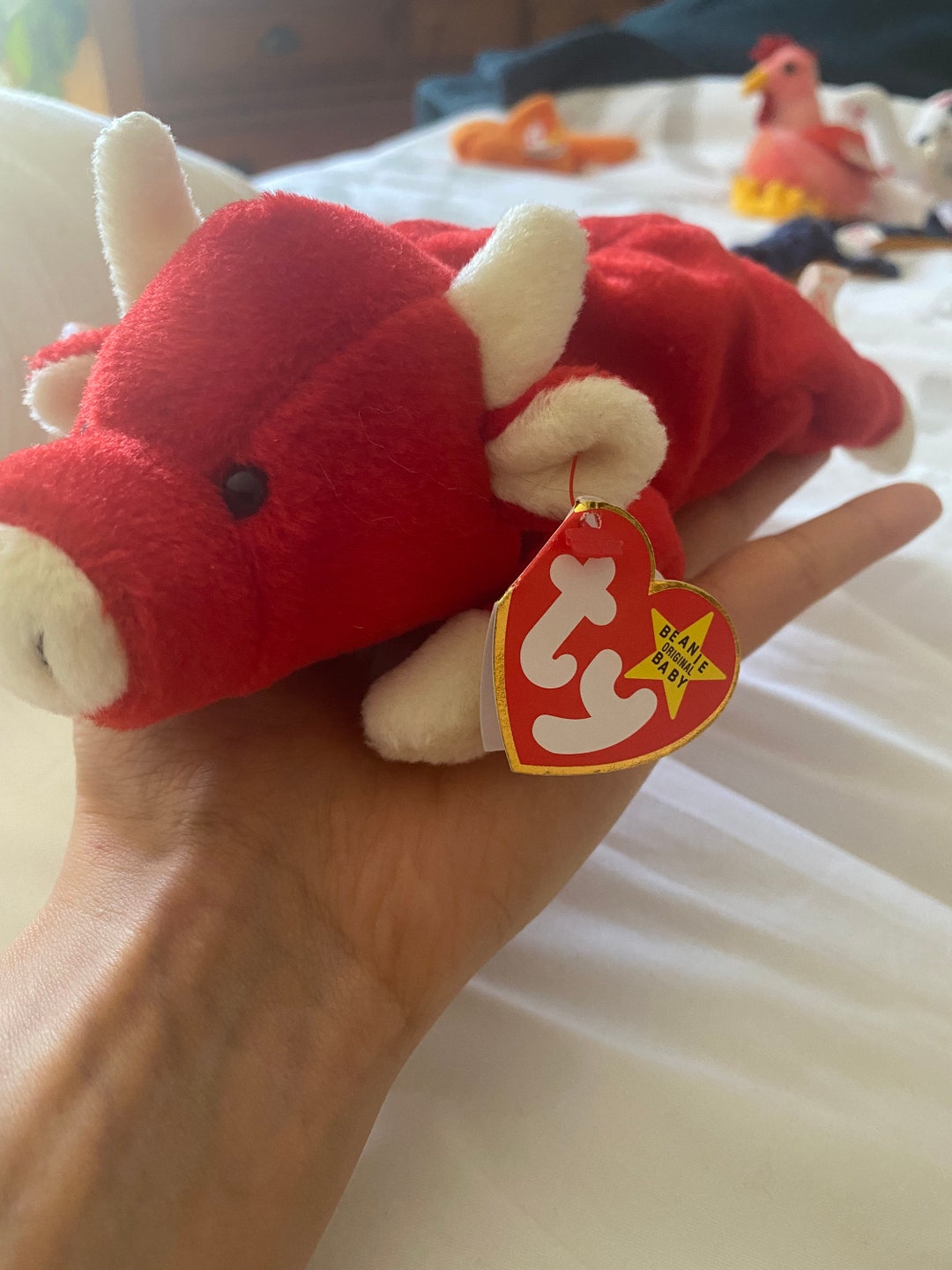 Snort the Bull Original Retired Beanie Baby - Etsy