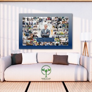 Digital Retirement Photo Collage | Printable Boss or Coworker Farewell ...