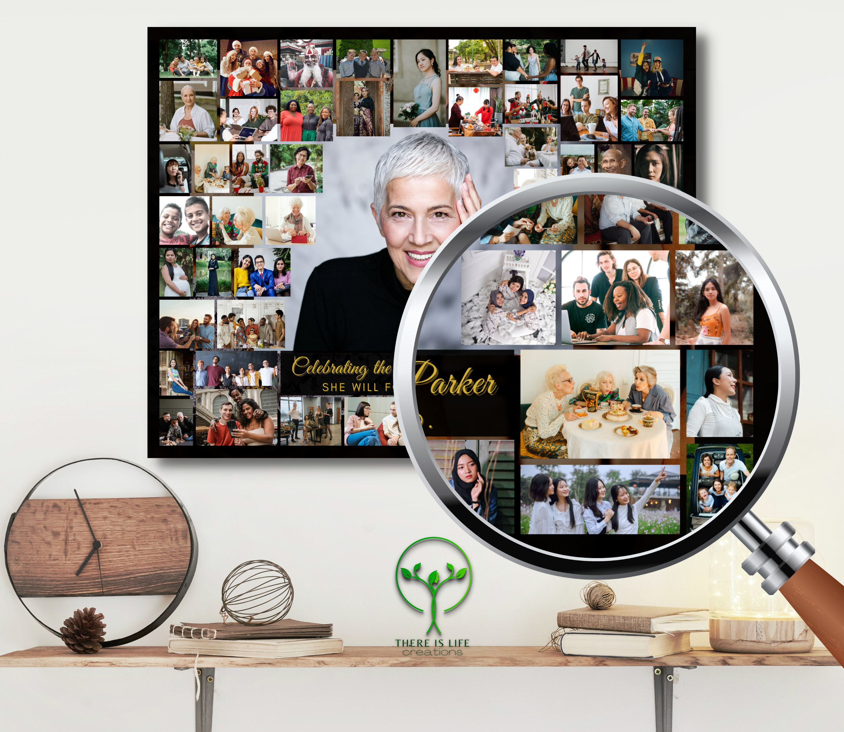 Custom Memorial Photo Collage Digital Printed or Framed Wall - Etsy