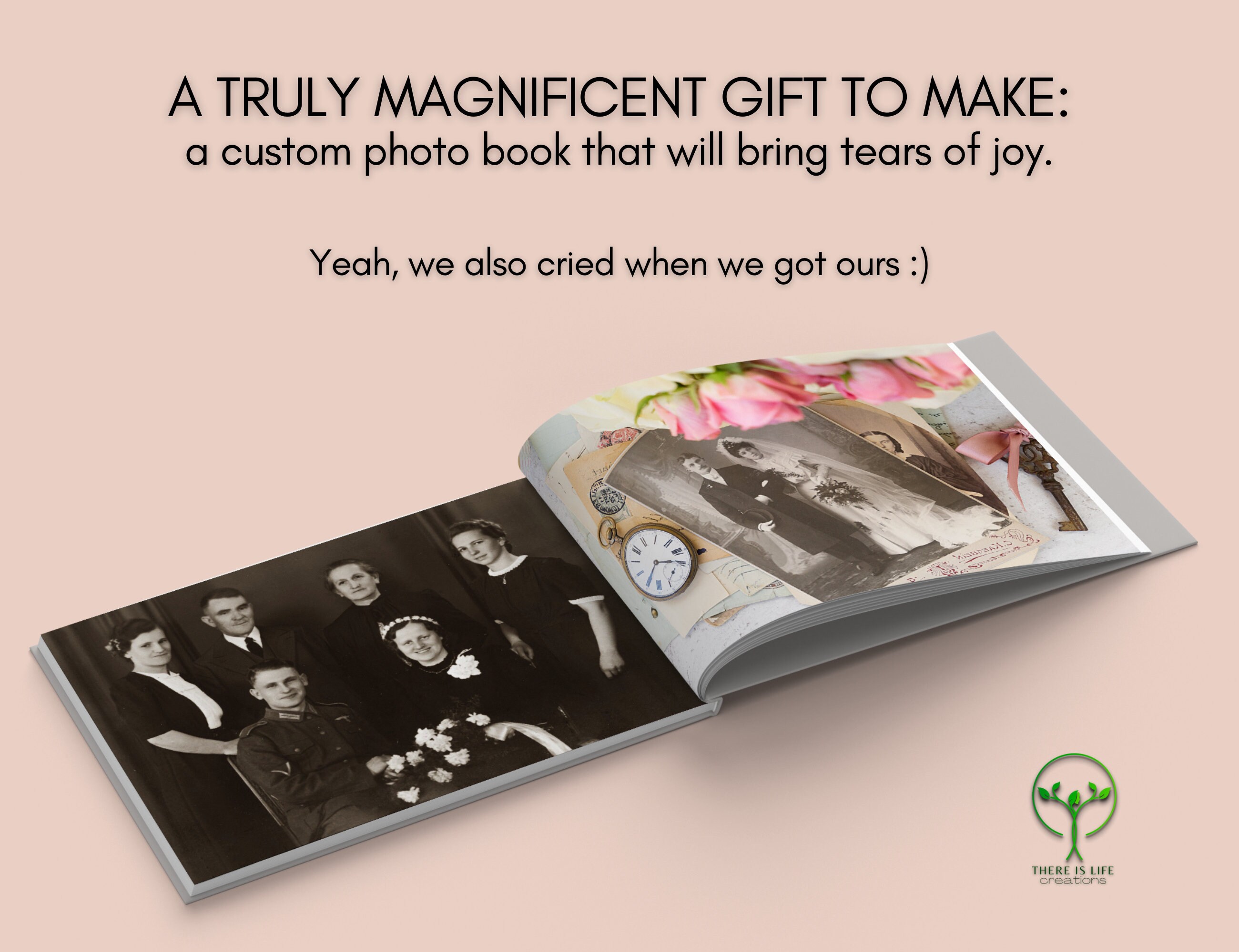 Custom Memorial Photo Book / Personalized Memorial Photo Album Loss of ...