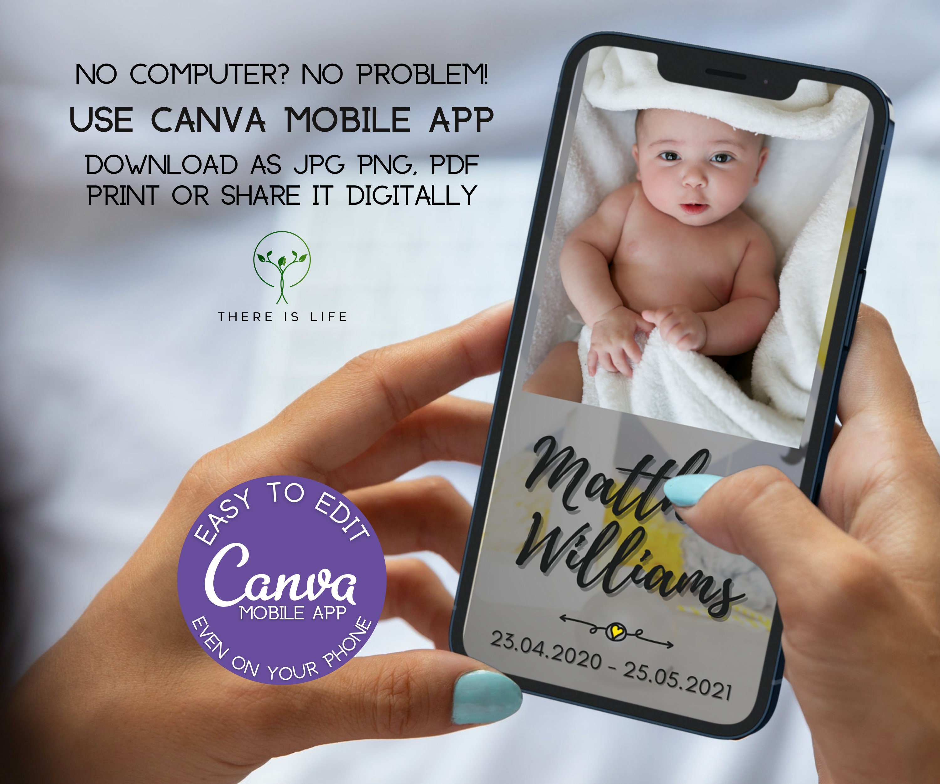Funeral Thank You Card Canva Template / Loss of Child Memorial Card ...