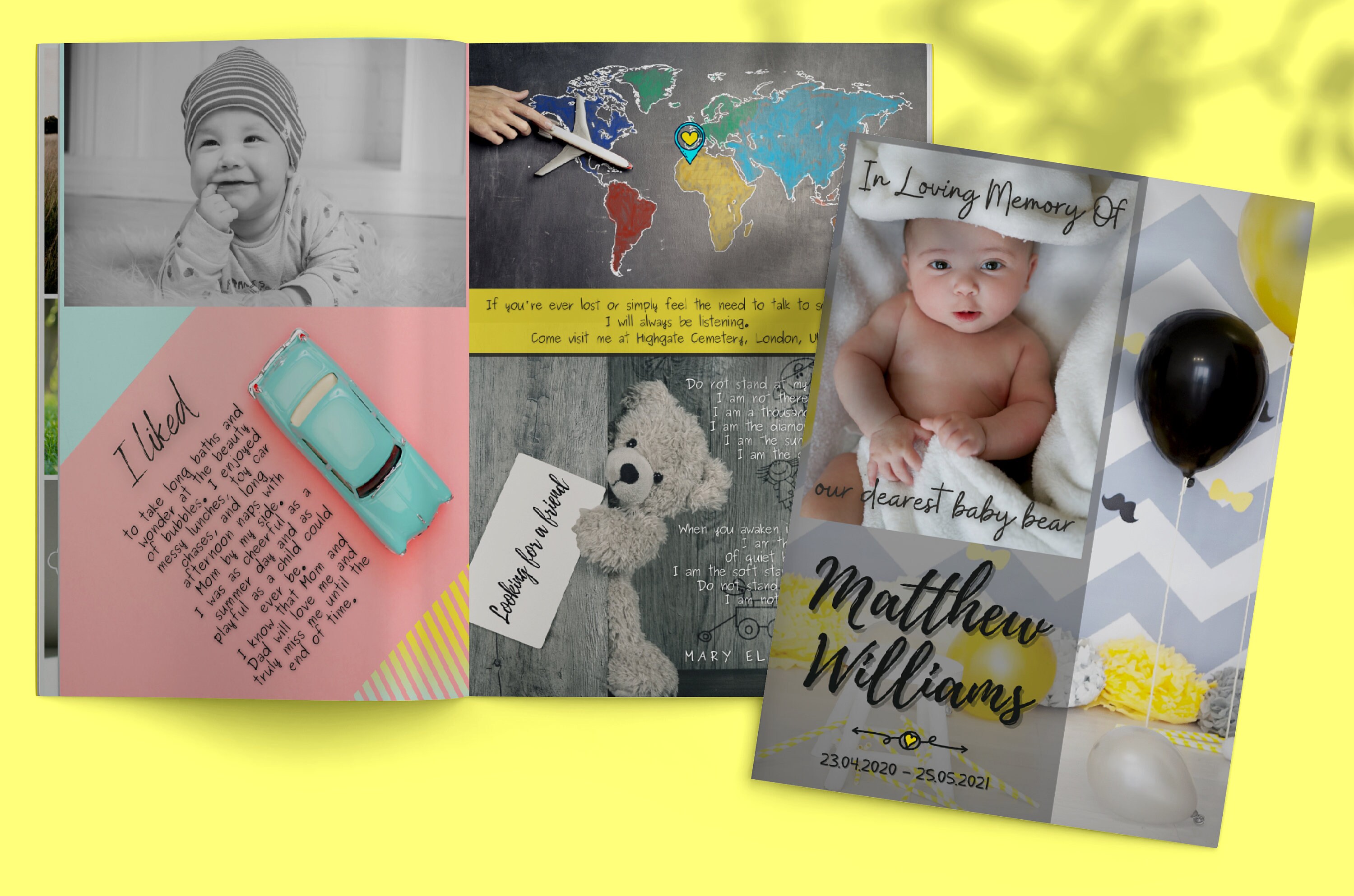 Memorial Photo Book for Loss of Baby / Personalized Condolence - Etsy