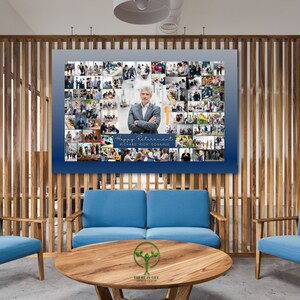 Personalized Retirement Photo Collage - Custom Business Gift – Printed ...