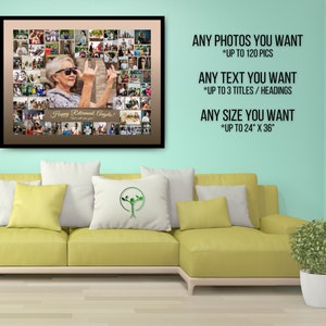 Custom Retirement Gift Photo Collage – Personalized Gift for Coworker ...