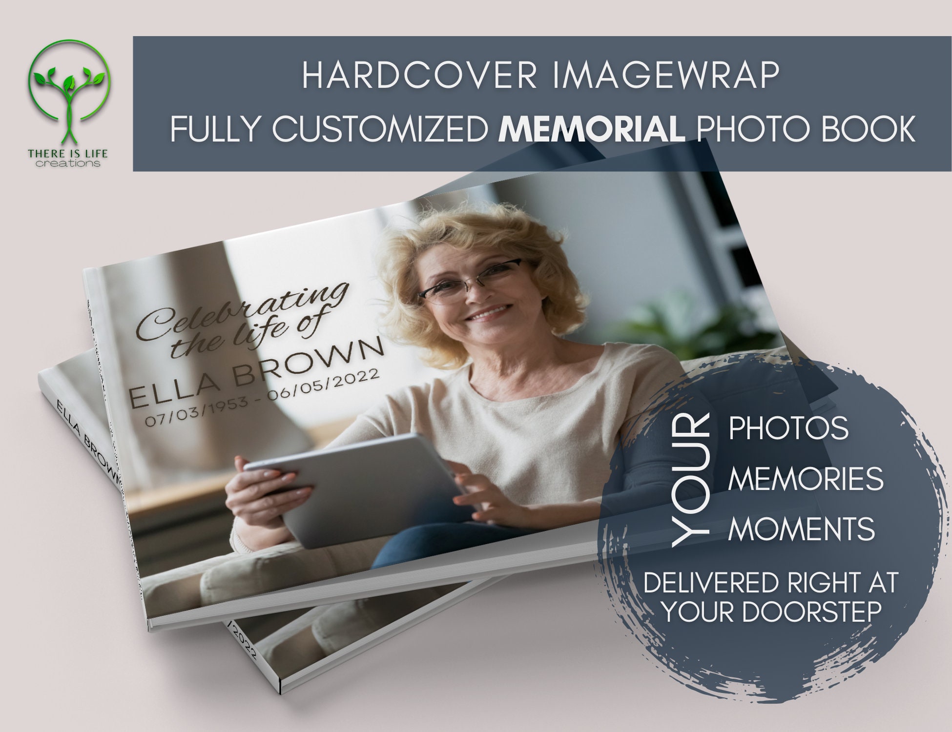 Custom Memorial Photo Book / Personalized Memorial Photo Album Loss of ...