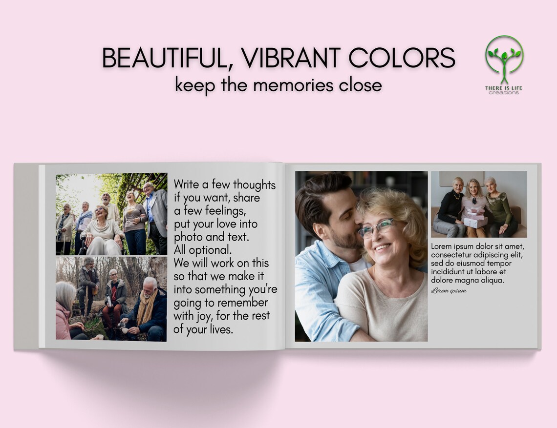 Custom Memorial Photo Book / Personalized Memorial Photo Album Loss of ...