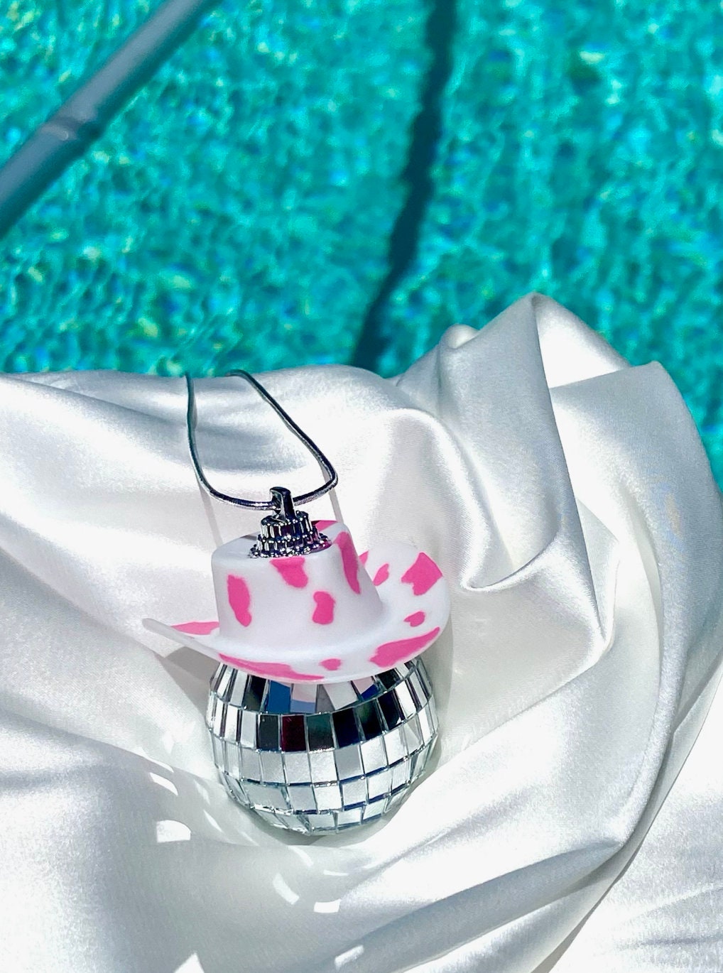 Pink Cow Print Disco Cowboy Rear View Mirror Car Accessories L - Etsy