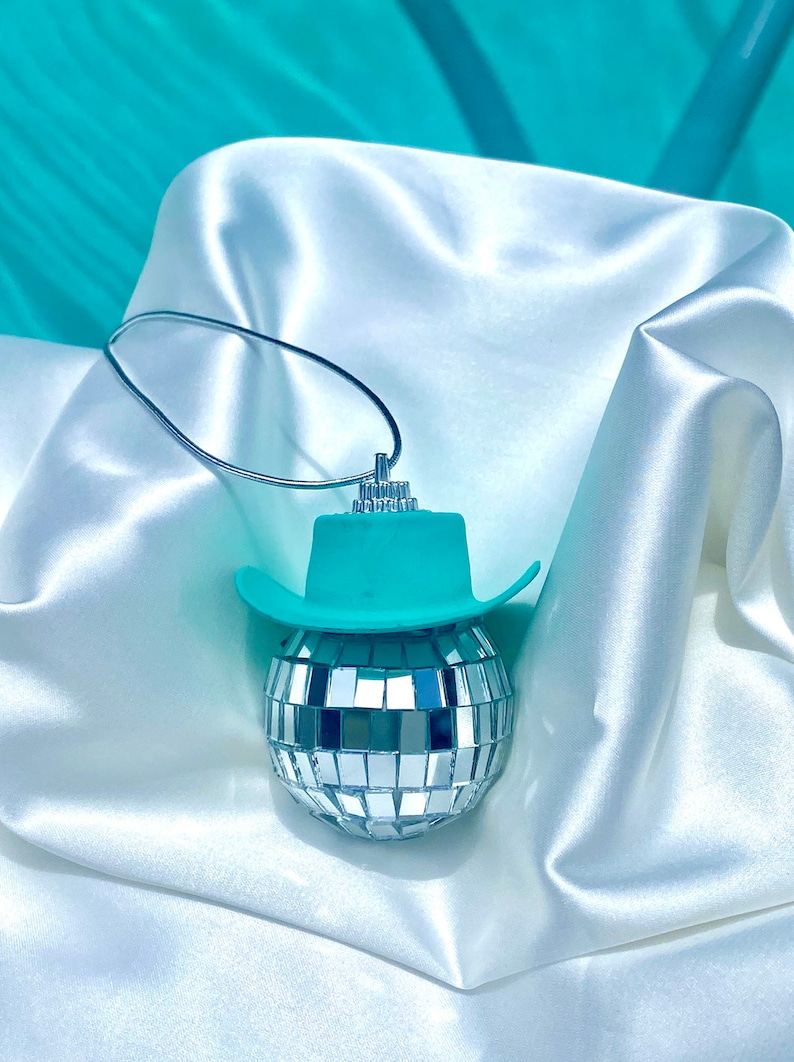 Turquoise Disco Cowboy Car Rear View Mirror Car Accessories L Disco ...
