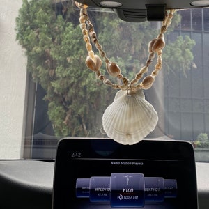 Shell Seashell Rear View Mirror Car Accessory L Summer Shell Rear View ...
