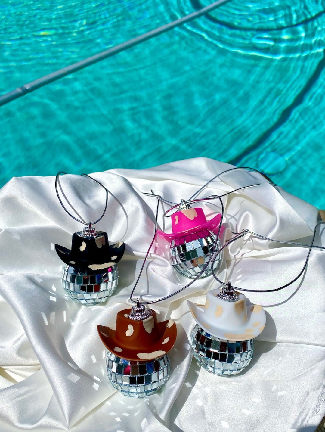 Neutral Cow Print Disco Cowboy Rear View Mirror Car Accessories L ...