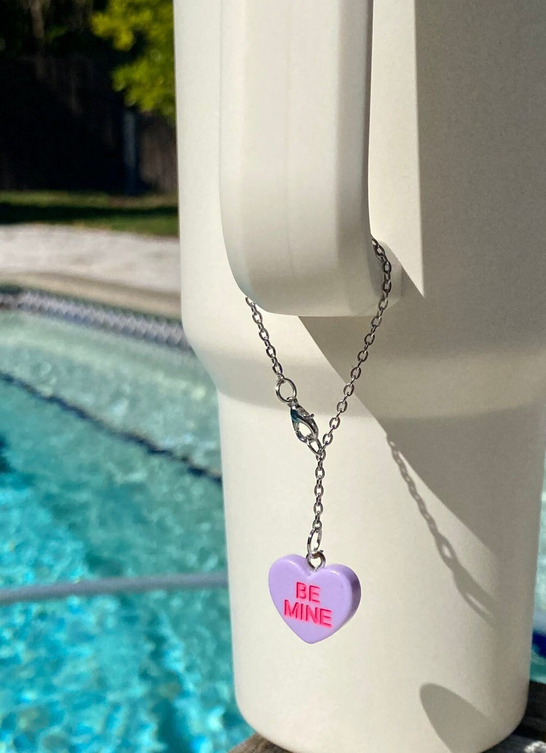 Be Mine V-day Tumbler Cup Charm L Valentines Day Tumbler Cup Charm L V ...