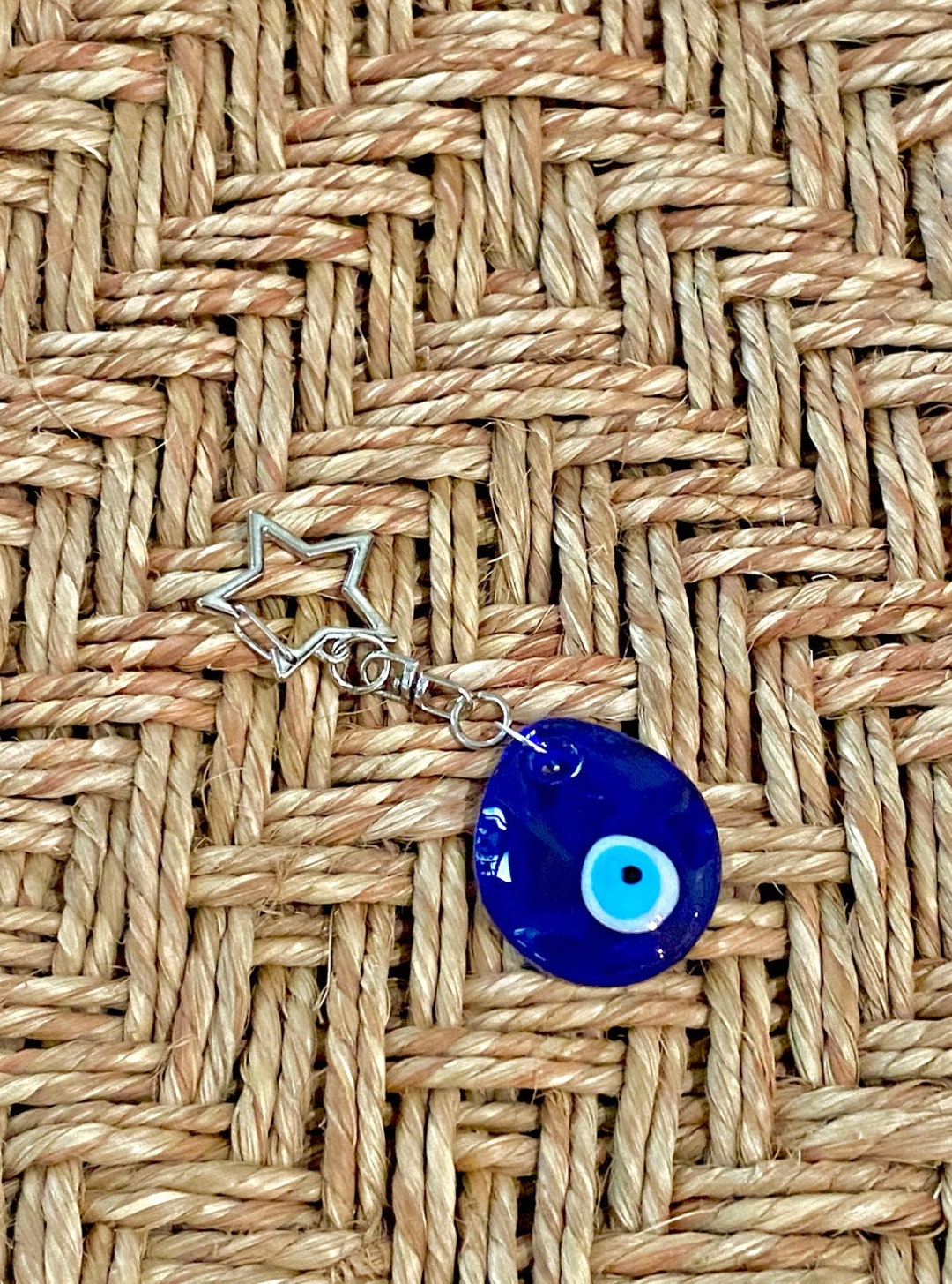 Evil Eye Star Keychain Silver L Evil Eye Car Keychain Accessories L ...