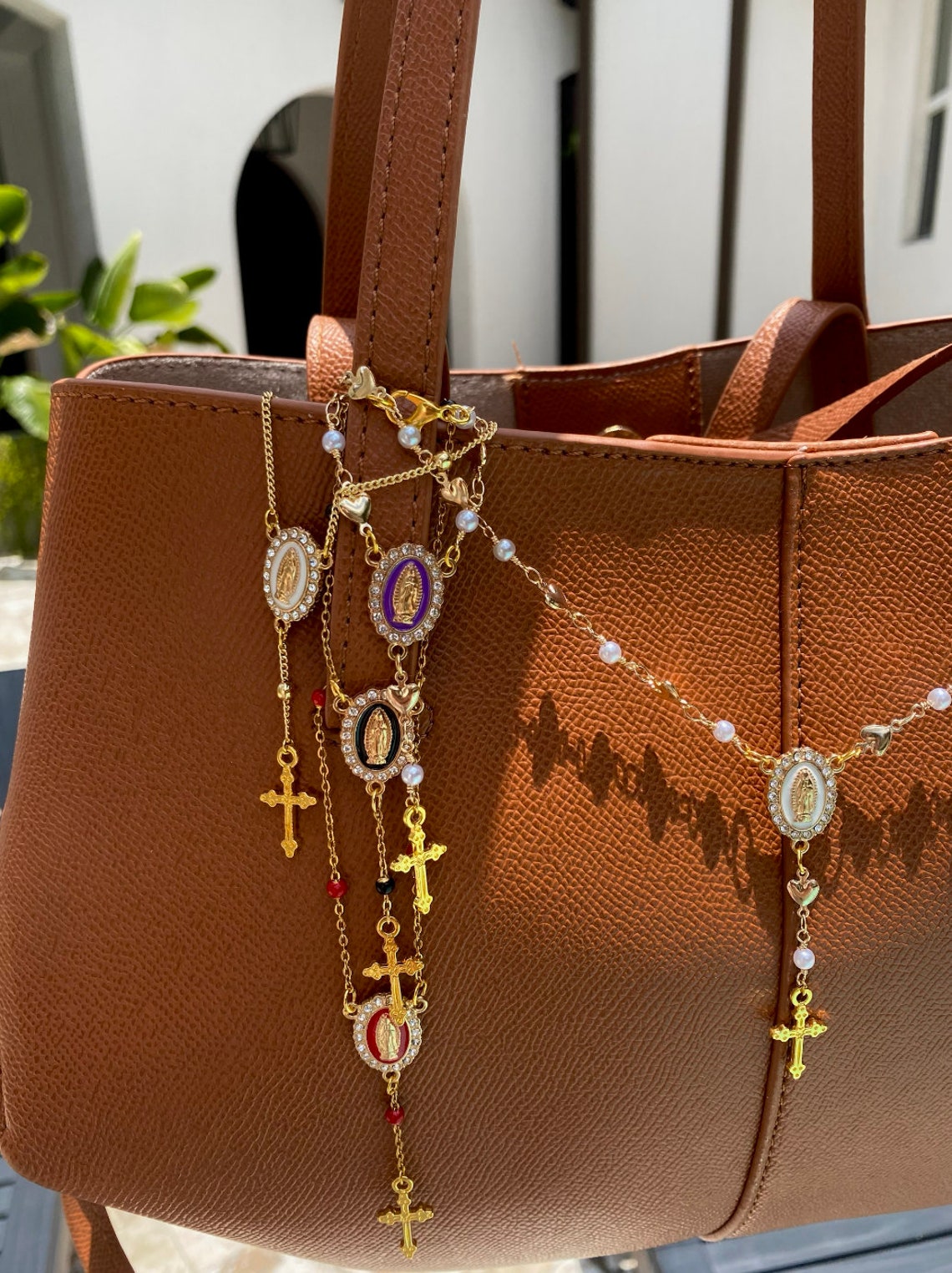 Rosary Purse Charm Accessory L Rosary Bag Charm Accessory L Purse ...