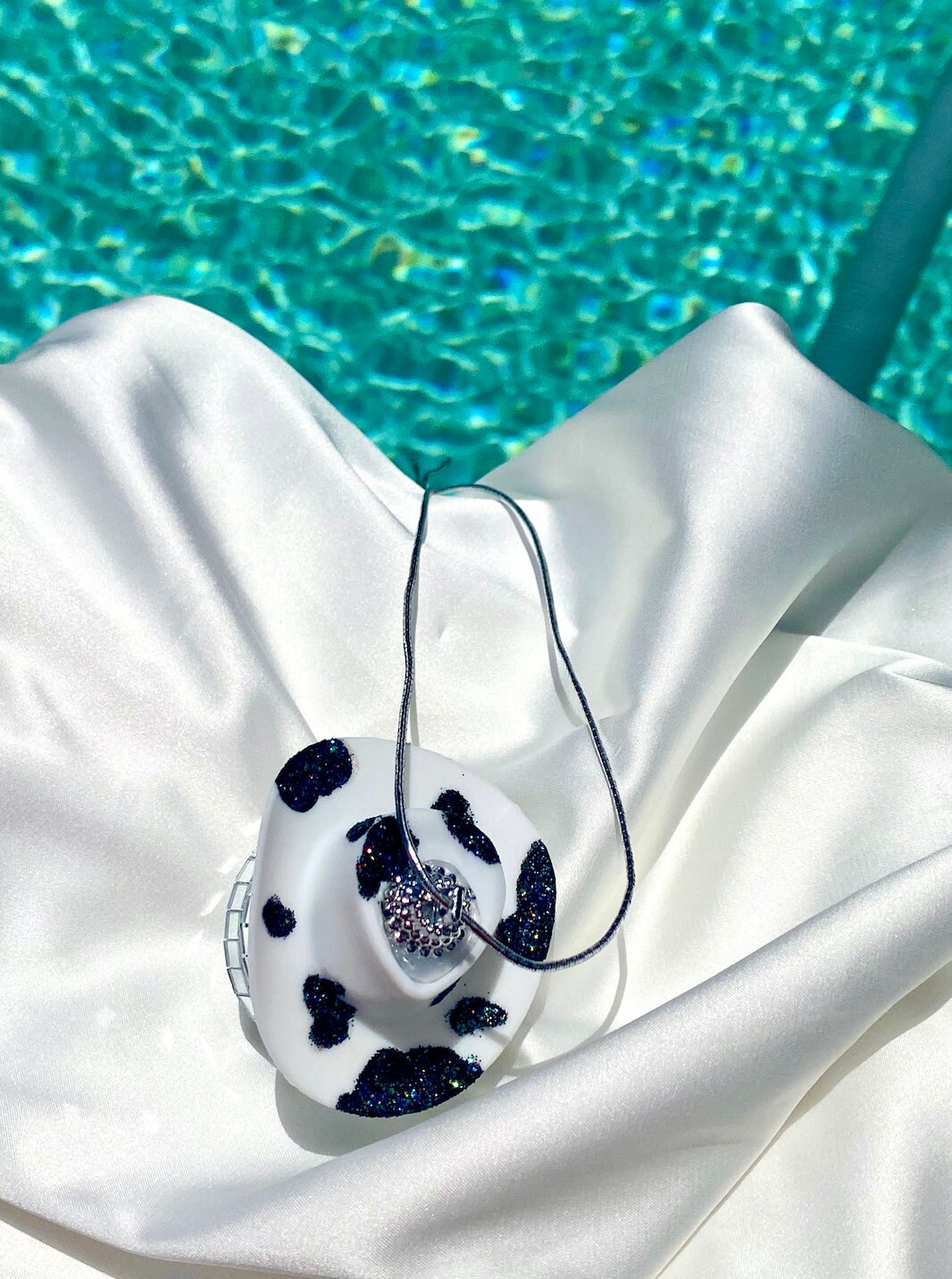 Glitter Cow Print Disco Cowboy Rear View Mirror Car - Etsy