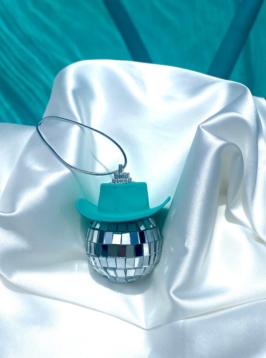 Turquoise Disco Cowboy Car Rear View Mirror Car Accessories L Disco ...