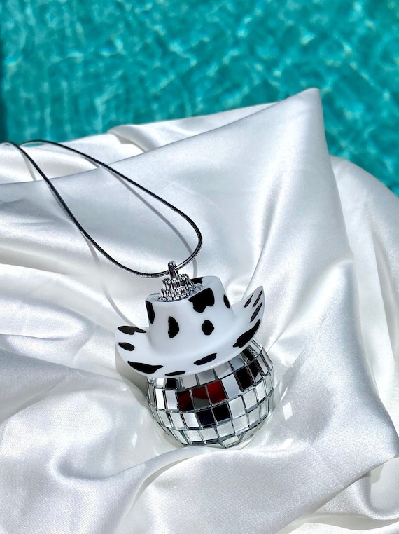 Cow Print Cowboy Disco Rear View Mirror Car Accessory L Disco - Etsy