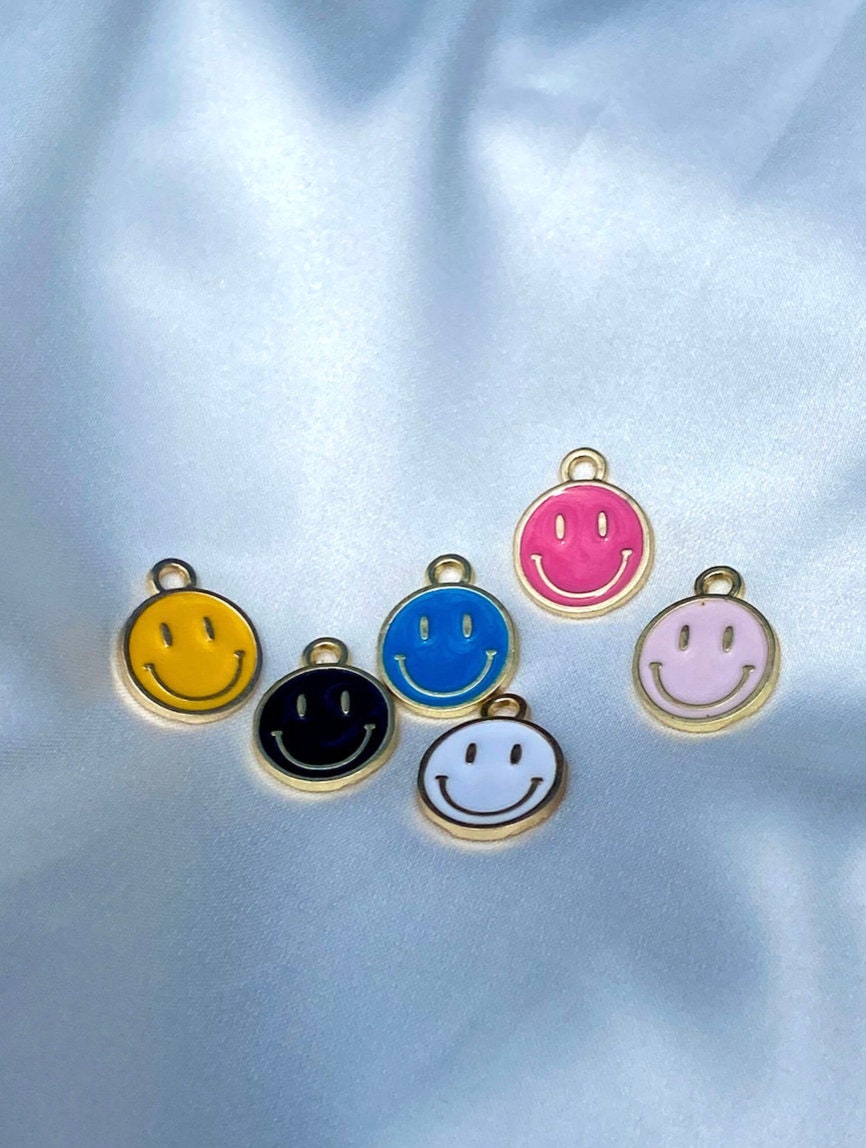 Smiley Face Tumbler Cup Charm L Smiley Face Tumbler Cup Gold - Etsy