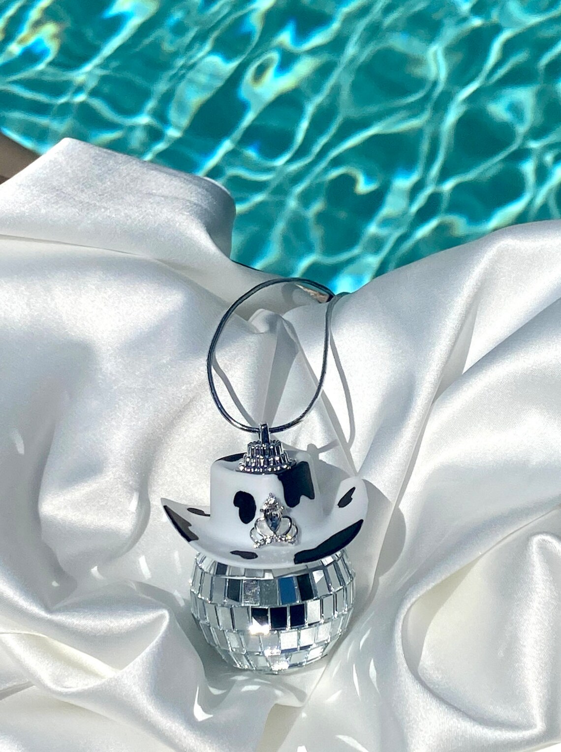 Cow Print Birthday Crown Tiara Cowgirl Disco Ball Car Hanging - Etsy