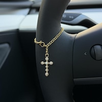 Cross Car Mirror Hangers | Christian Cross Hanging Ornament | Polymer ...