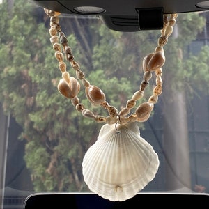 Shell Seashell Rear View Mirror Car Accessory L Summer Shell Rear View ...