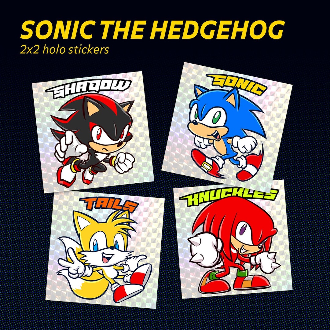Holographic Sonic the Hedgehog Stickers - Etsy