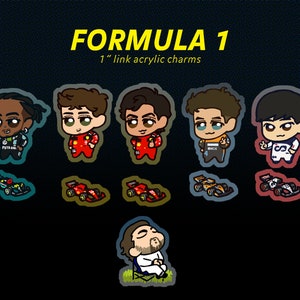 FORMULA 1 Acrylic Charms - Etsy