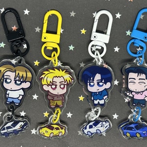 INITIAL D Acrylic Charms - Etsy