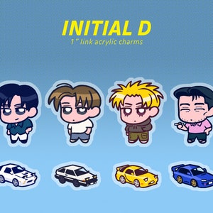INITIAL D Acrylic Charms - Etsy