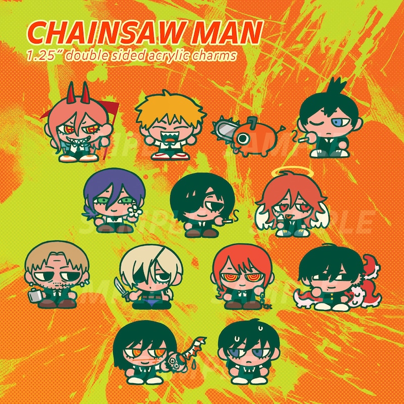 Chainsaw Man Bag Charm - Etsy