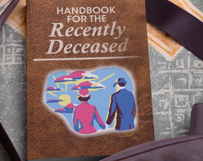 Handbook for the Recently Deceased Book / Handmade Prop, Halloween ...