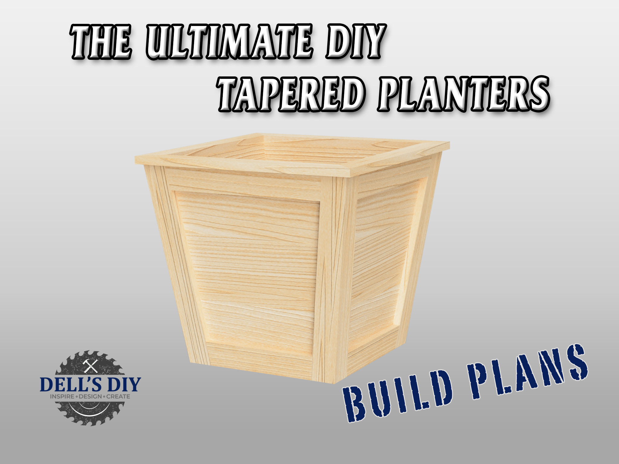 The Ultimate DIY Tapered Planter Digital Build Plans - Etsy