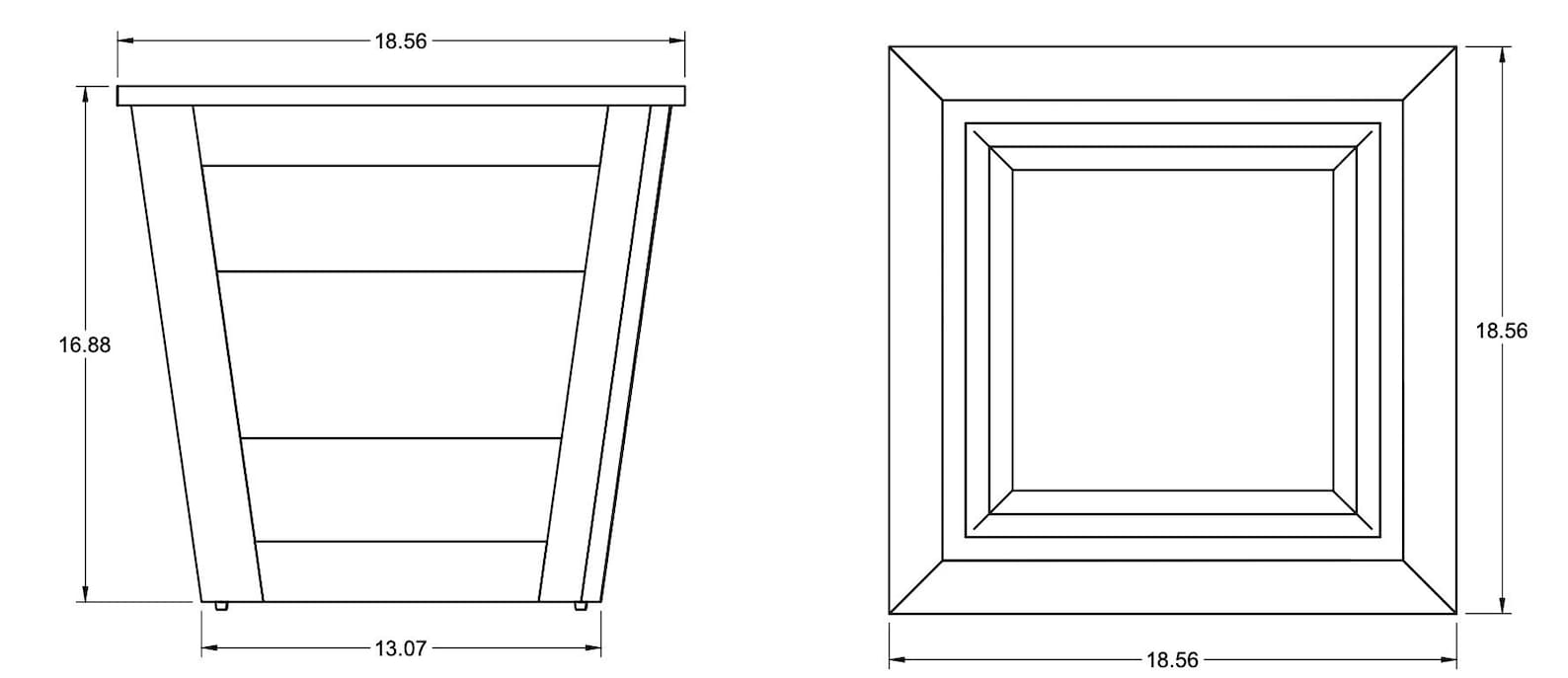The Ultimate DIY Tapered Planter - Digital Build Plans - Etsy
