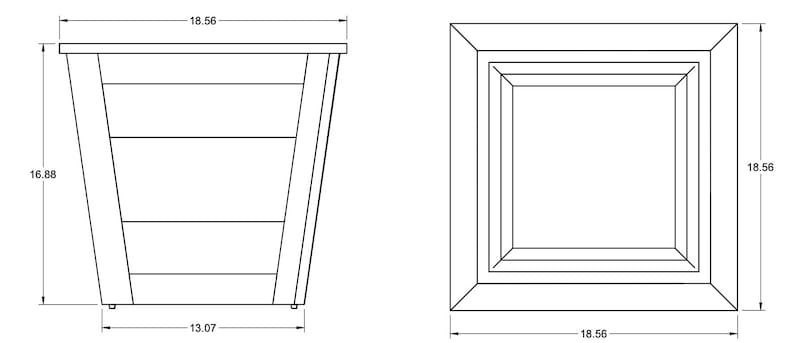 The Ultimate DIY Tapered Planter - Digital Build Plans - Etsy