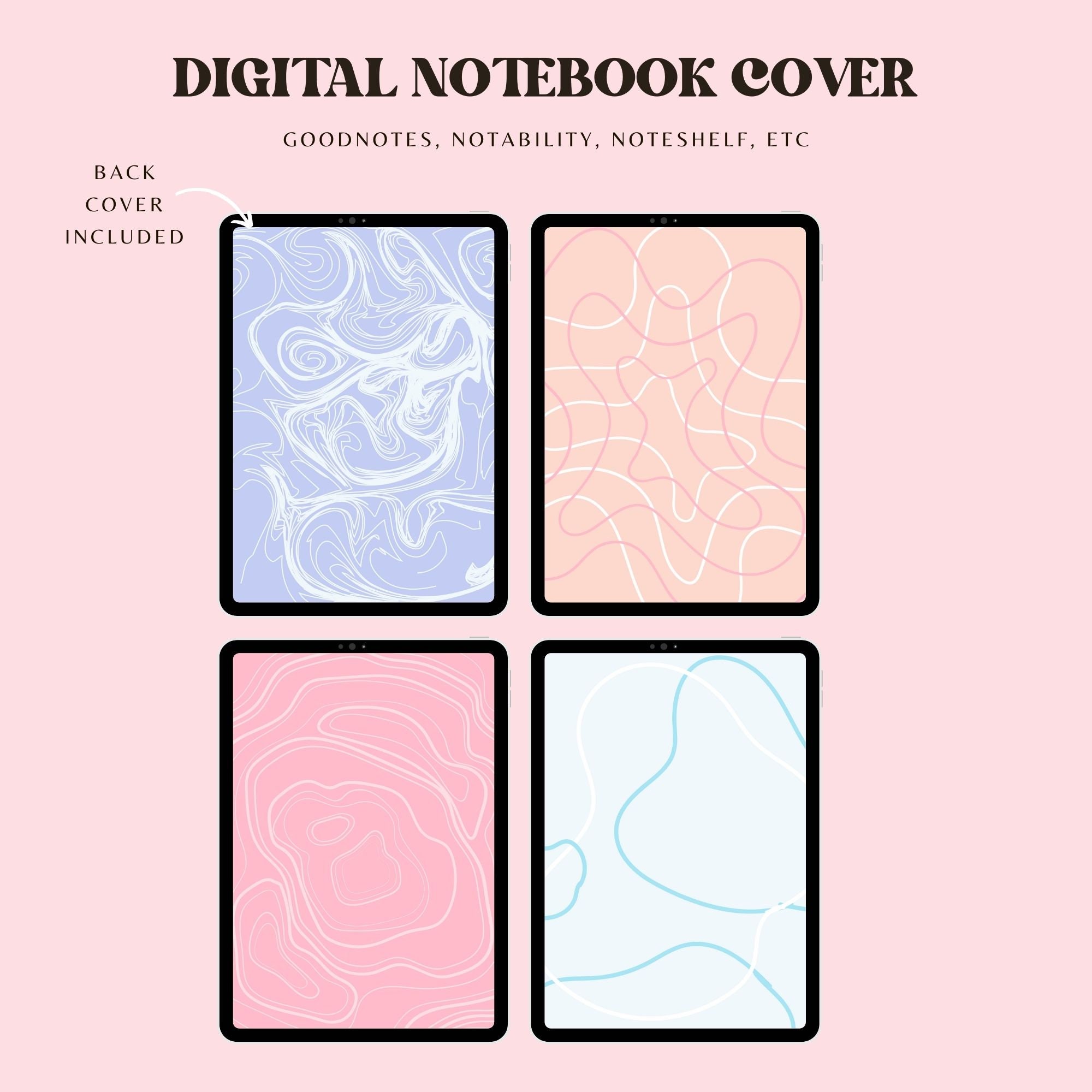Digital Notebook Covers aesthetic Notebook Covers Minimalist Covers ...