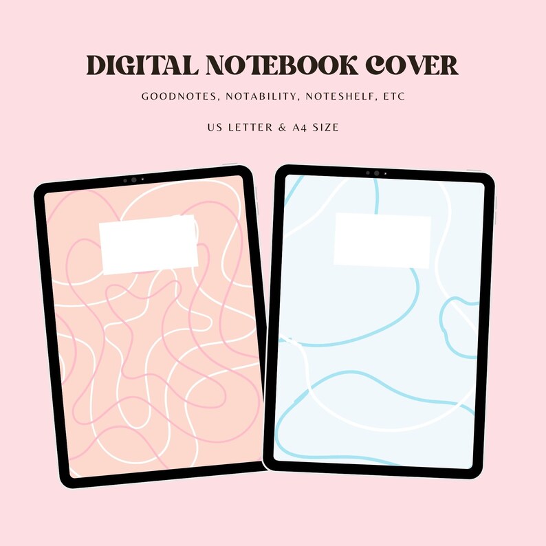 Digital Notebook Covers aesthetic Notebook Covers | Etsy