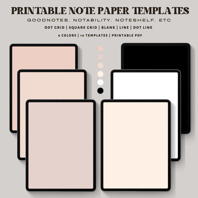Printable Cornell Notes Bundle | Digital Notes Paper | PDF Note Pages ...