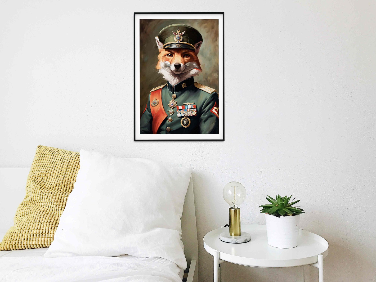 Distinguished Fox General Digital Art - Decorative Military Fox ...