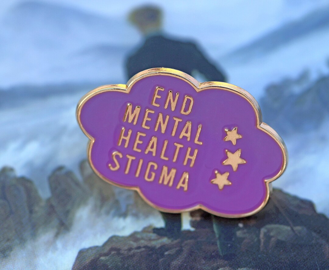 End Mental Health Stigma Enamel Pin/ Mental Health Awareness Badge ...