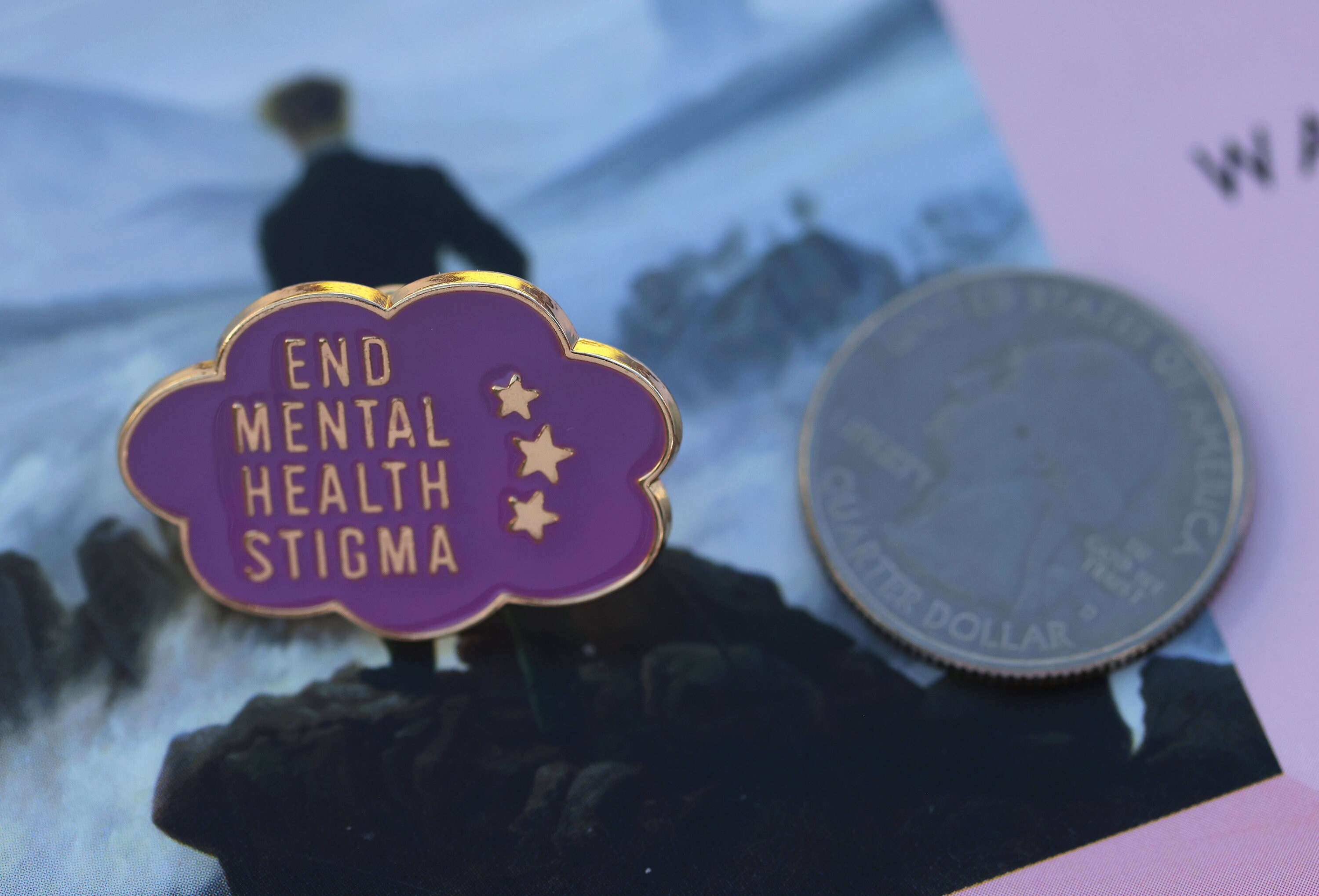 End Mental Health Stigma Enamel Pin/ Mental Health Awareness Badge ...