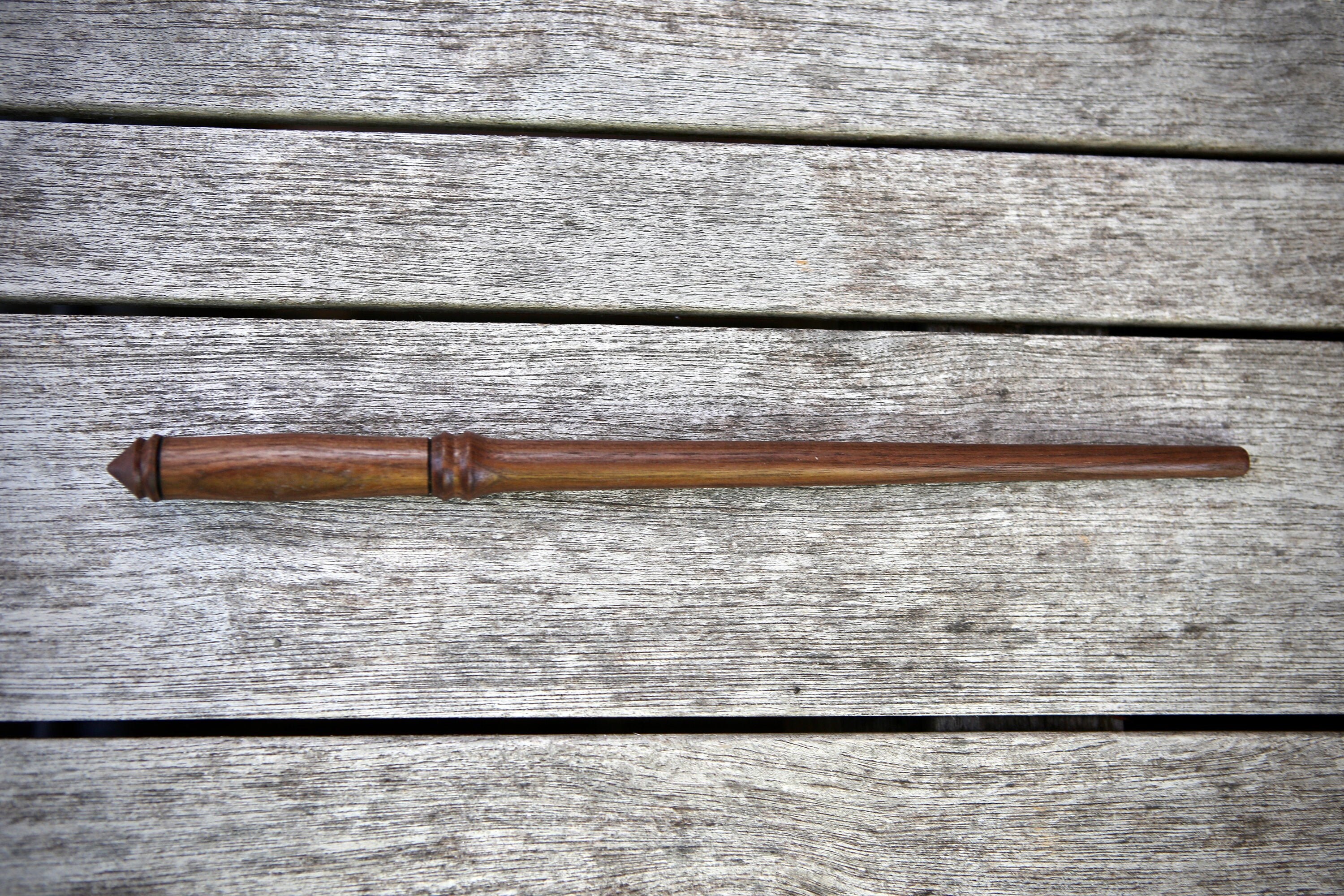 Turned Walnut Wand - Etsy