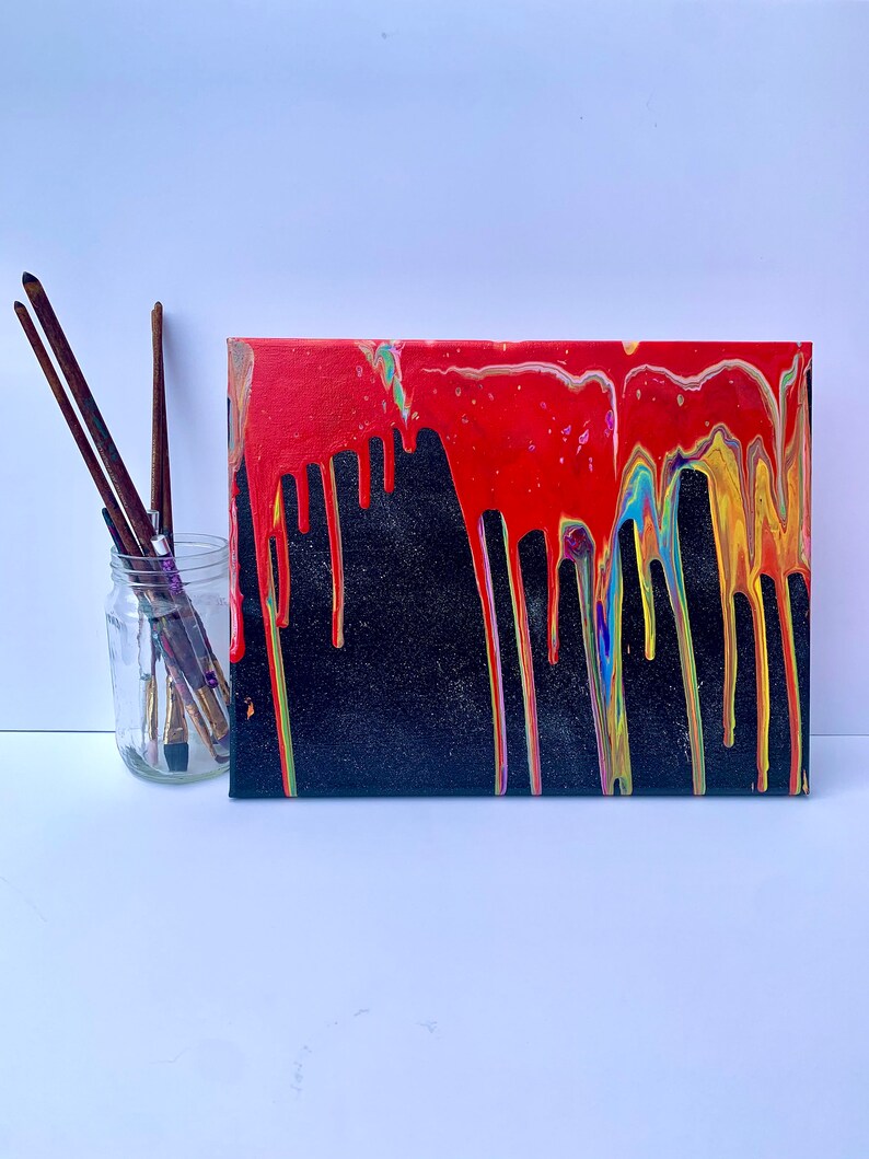 Rainbow Drip Pour - Etsy